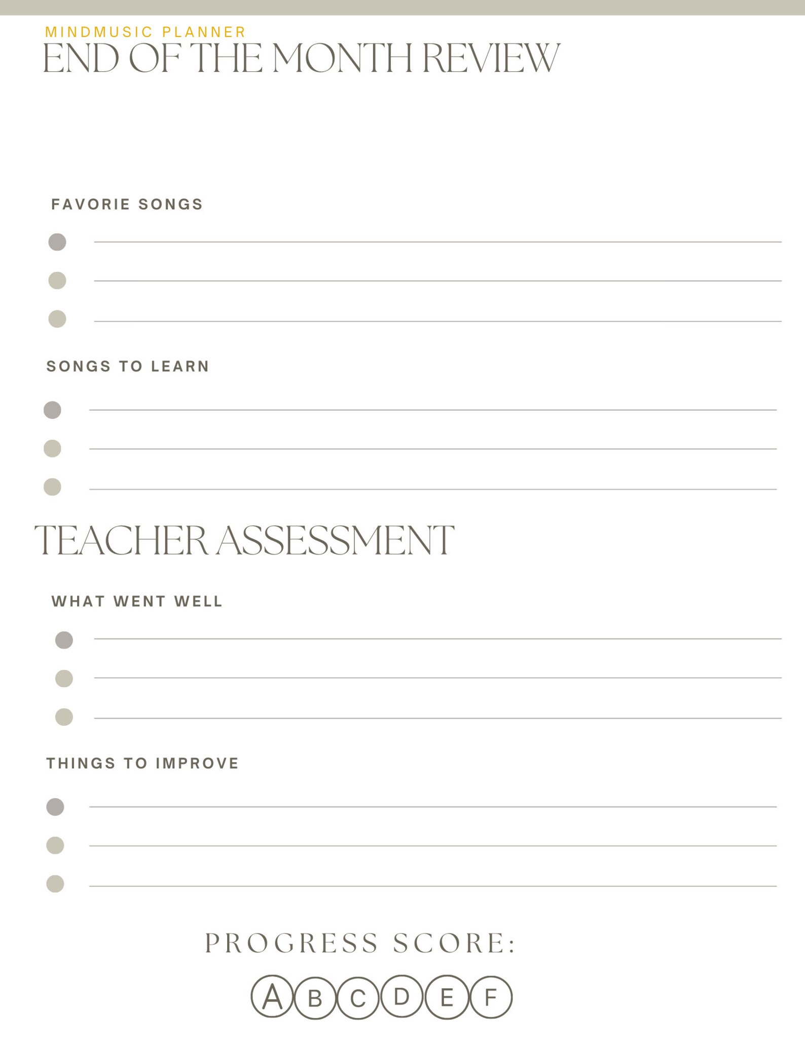 Music Digital Planner, New Sheet and New Covers, Monthly Assignment ...