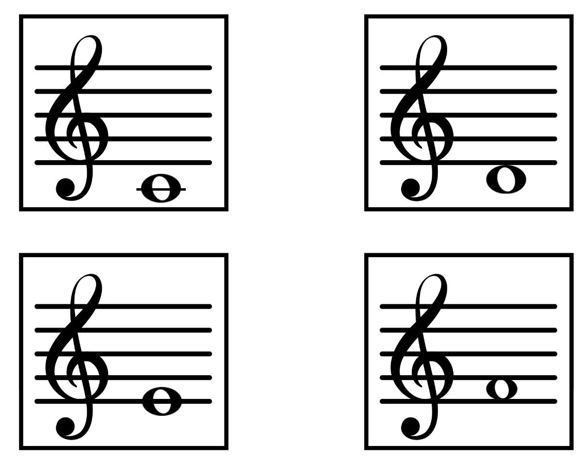 Music Notes Cards -two Sided-find a Note on a Keyboard and Identify It ...