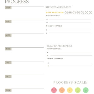 Music Digital Planner, New Sheet and New Covers, Monthly Assignment ...