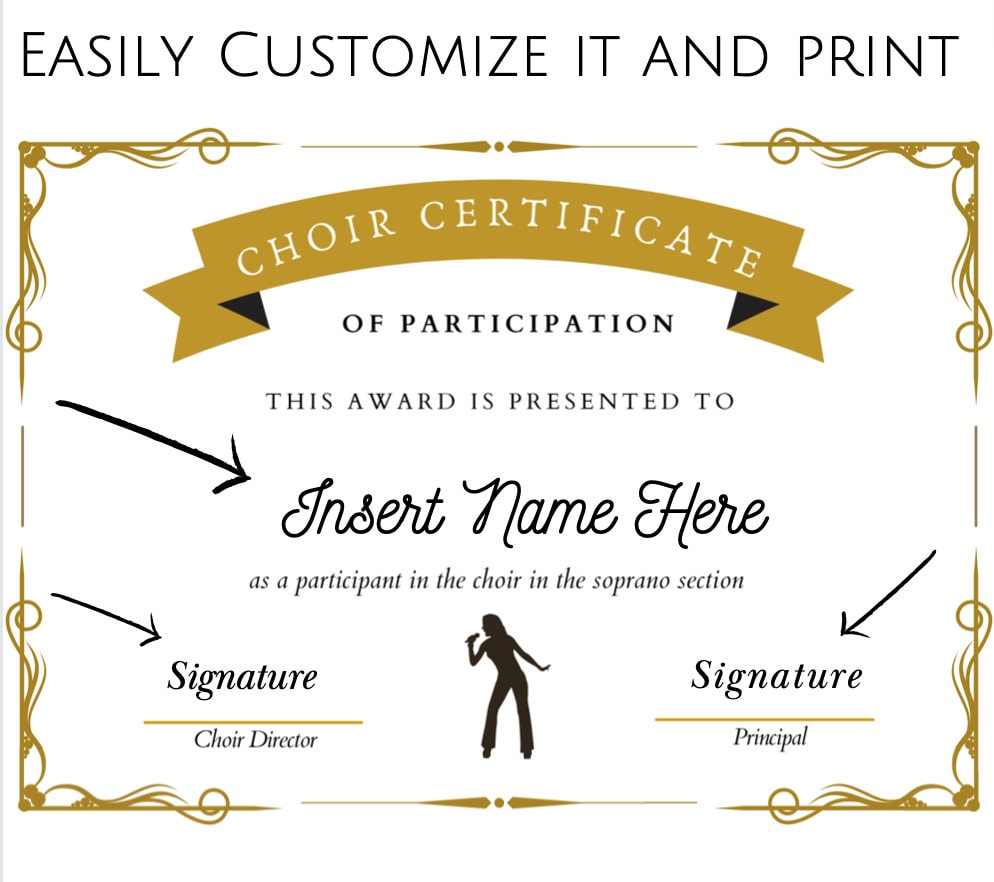 Chorus Certificate