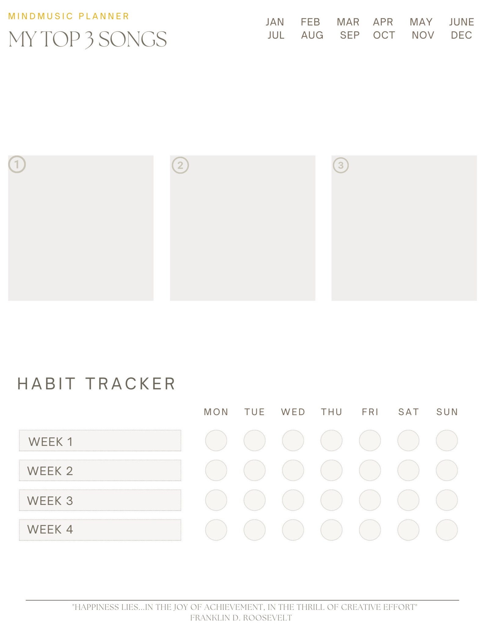 Music Habit Tracker, Assignment Sheet, Practice Tracker, Music Teacher ...