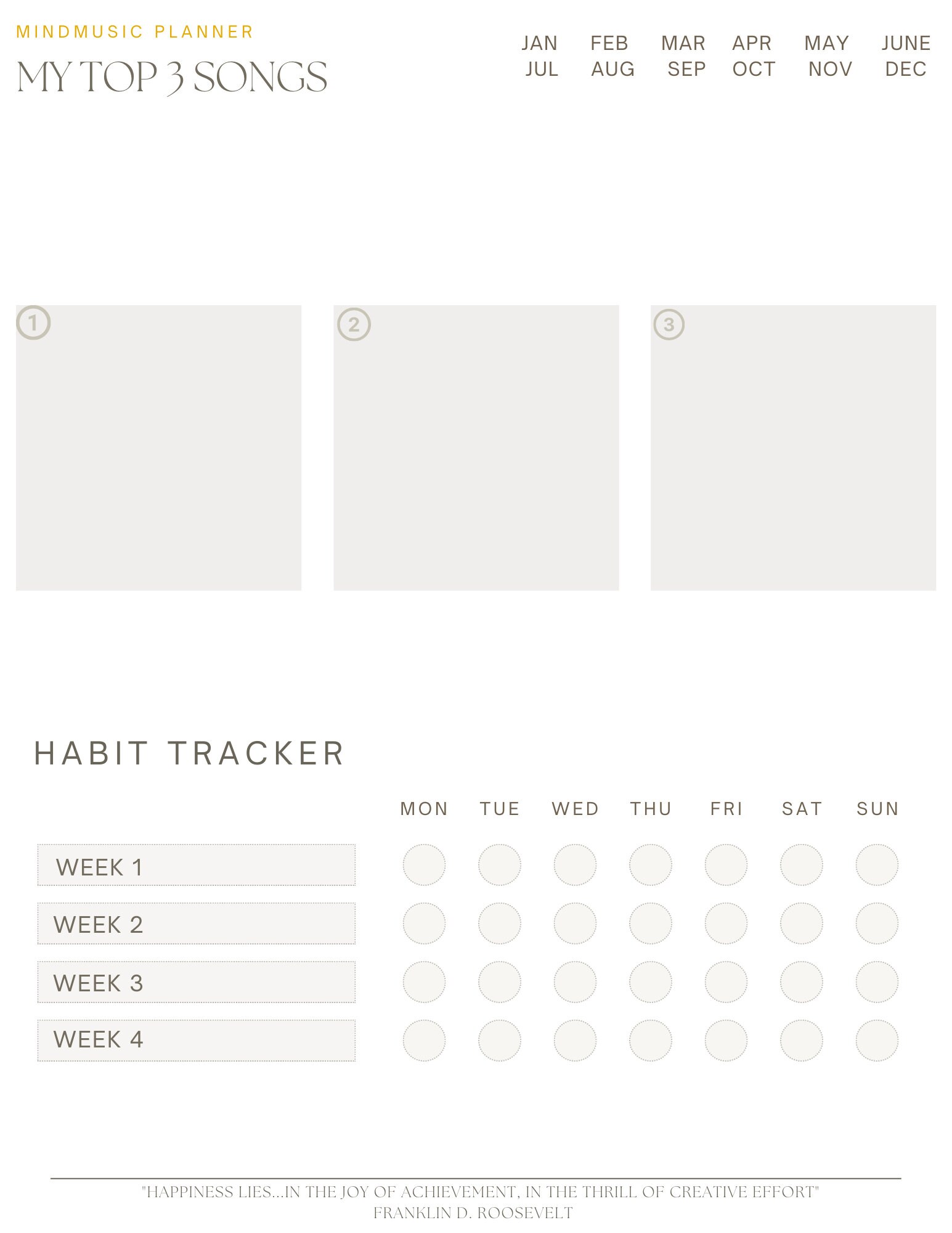 Music Habit Tracker, Assignment Sheet, Practice Tracker, Music Teacher ...
