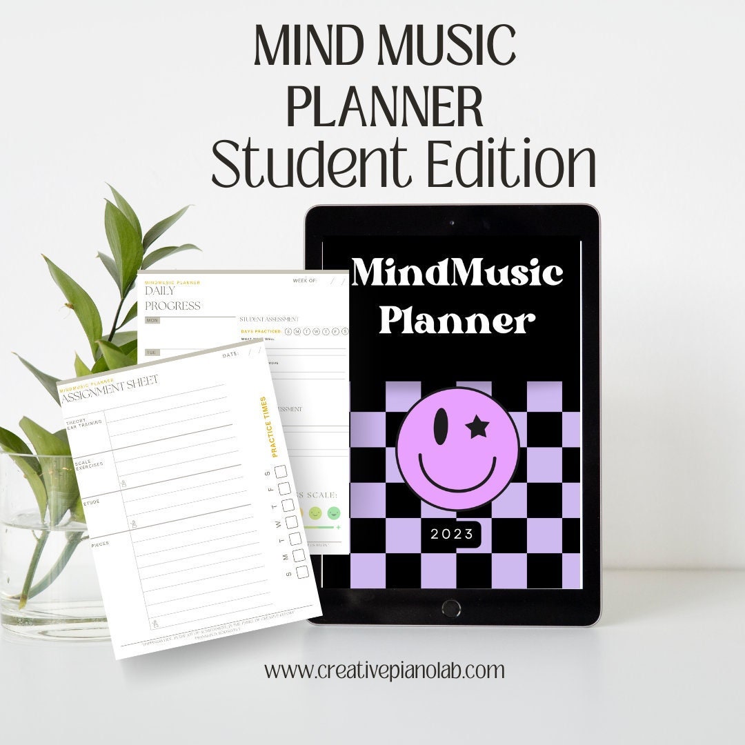 Music Digital Planner, New Sheet and New Covers, Monthly Assignment ...