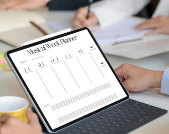 Music Digital Planner, New Sheet and New Covers, Monthly Assignment ...