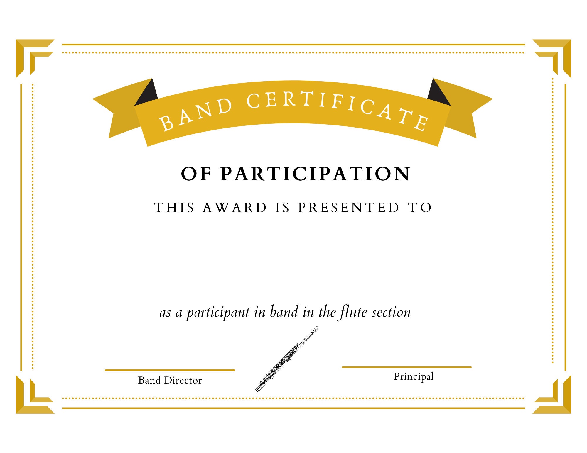 Band Editable Certificates! Mega Pack-21 Certificates: Woodwind, Brass ...