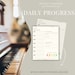 Music Daily Progress Progress Music Assignment Sheet - Etsy
