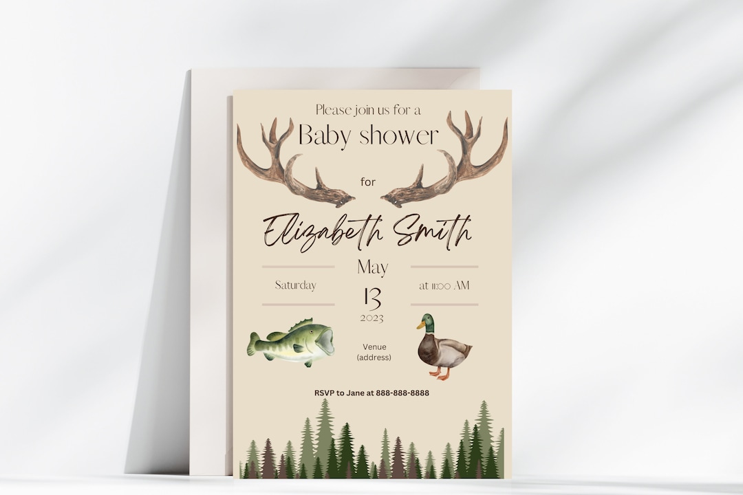 Hunting Baby Shower Invitation - Etsy