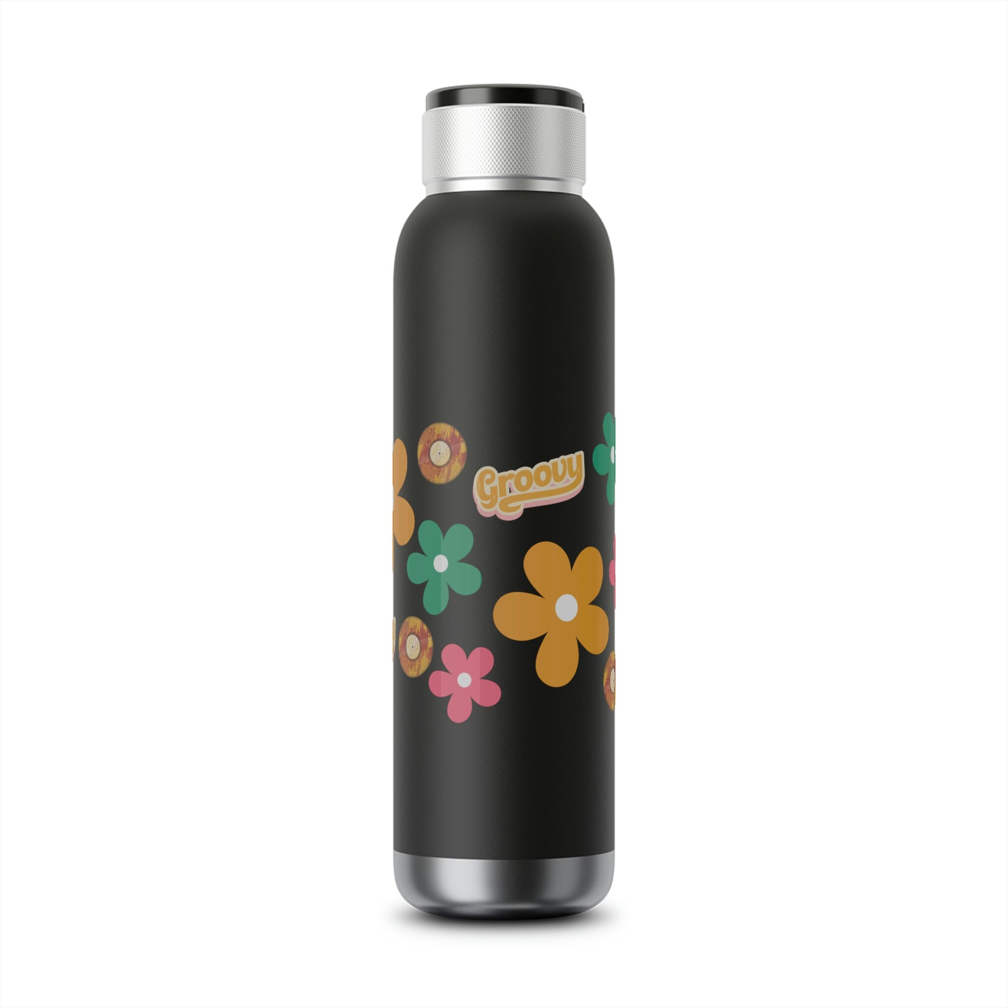 Groovy 3in1 Speaker LCD Lights Bottle, Soundwave Copper Vacuum Audio ...
