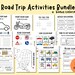 Printable Road Trip Games Bundle "kids" Activity Pack Featuring Summer ...
