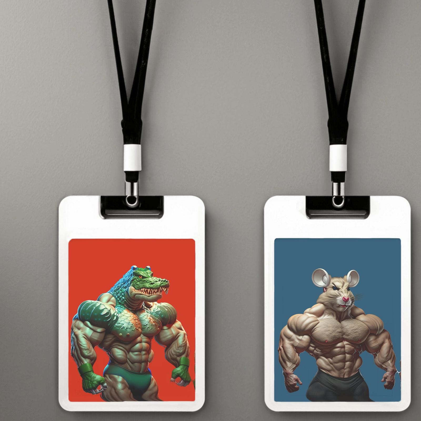10 Gym Bodybuilder Animal Face PNG Bundle - Fitness Designs for T ...