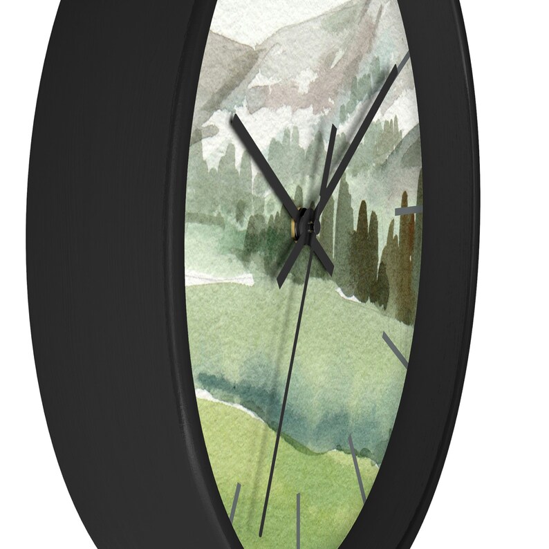 Watercolor Nature Wall Clock Nature Lover Gift Featuring - Etsy