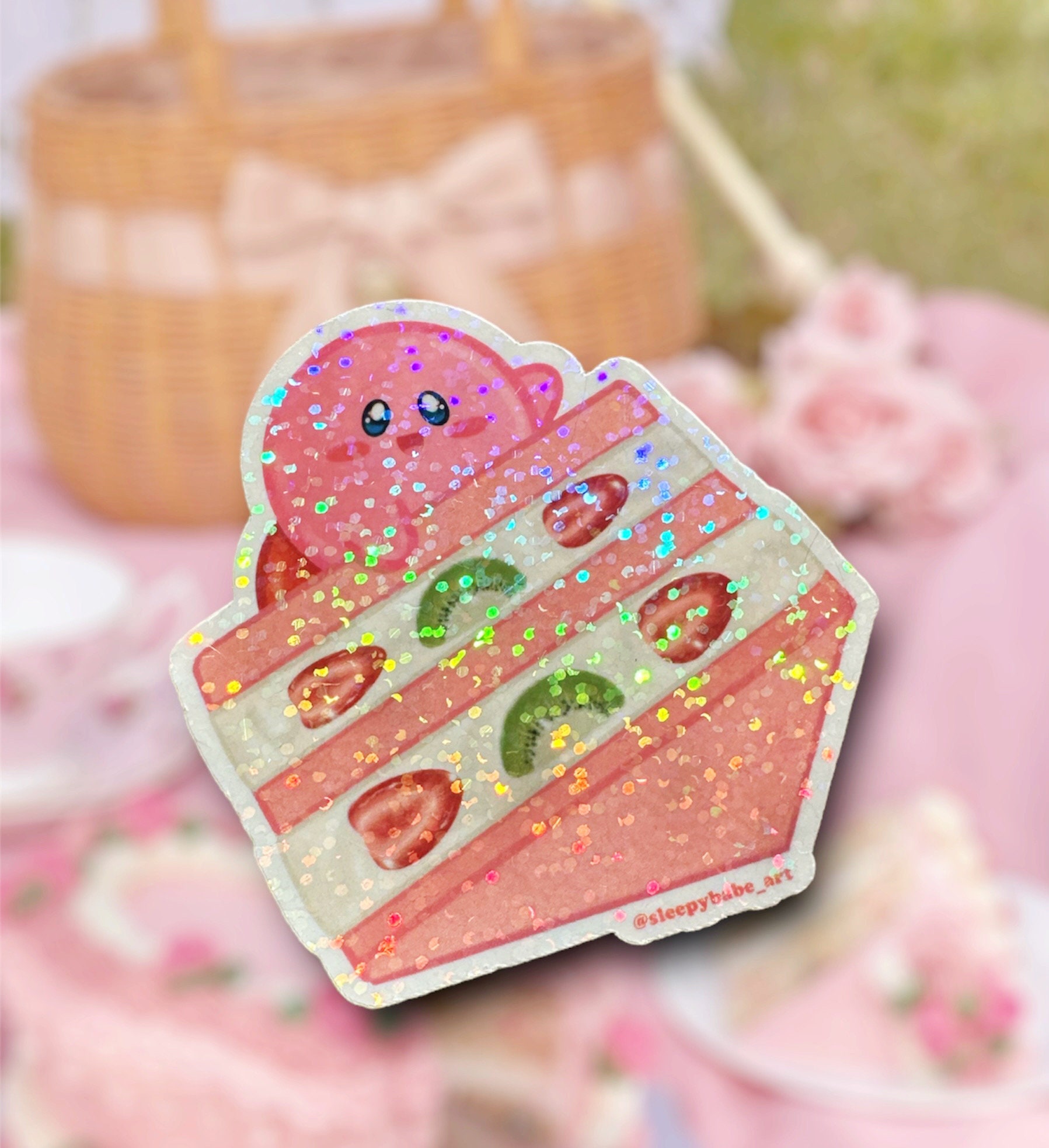 Cute Kirby Sando Sticker Kawaii Kirby Sticker Cute Sando - Etsy