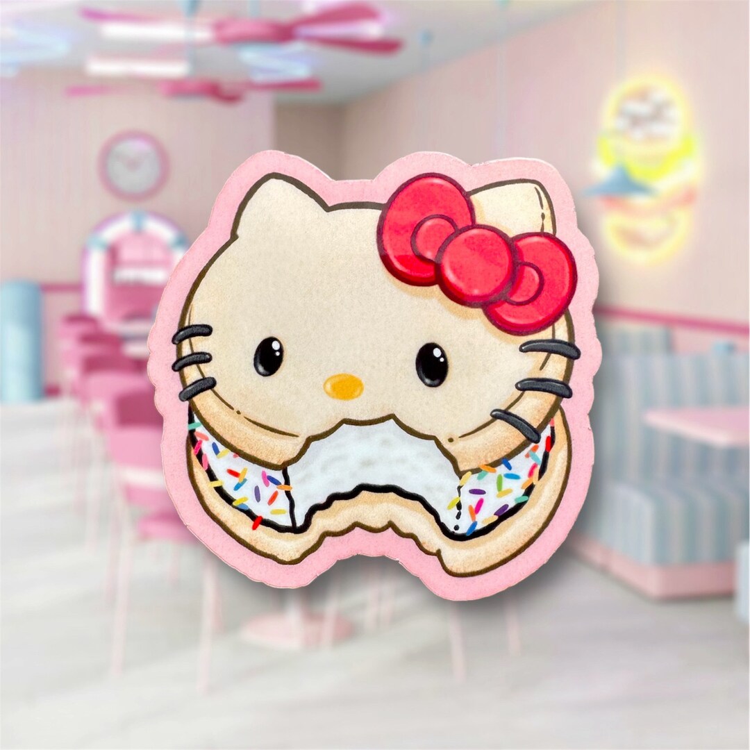 Cute Kitty Sticker, Ice Cream Sandwich Sticker, Cute Food Sticker ...