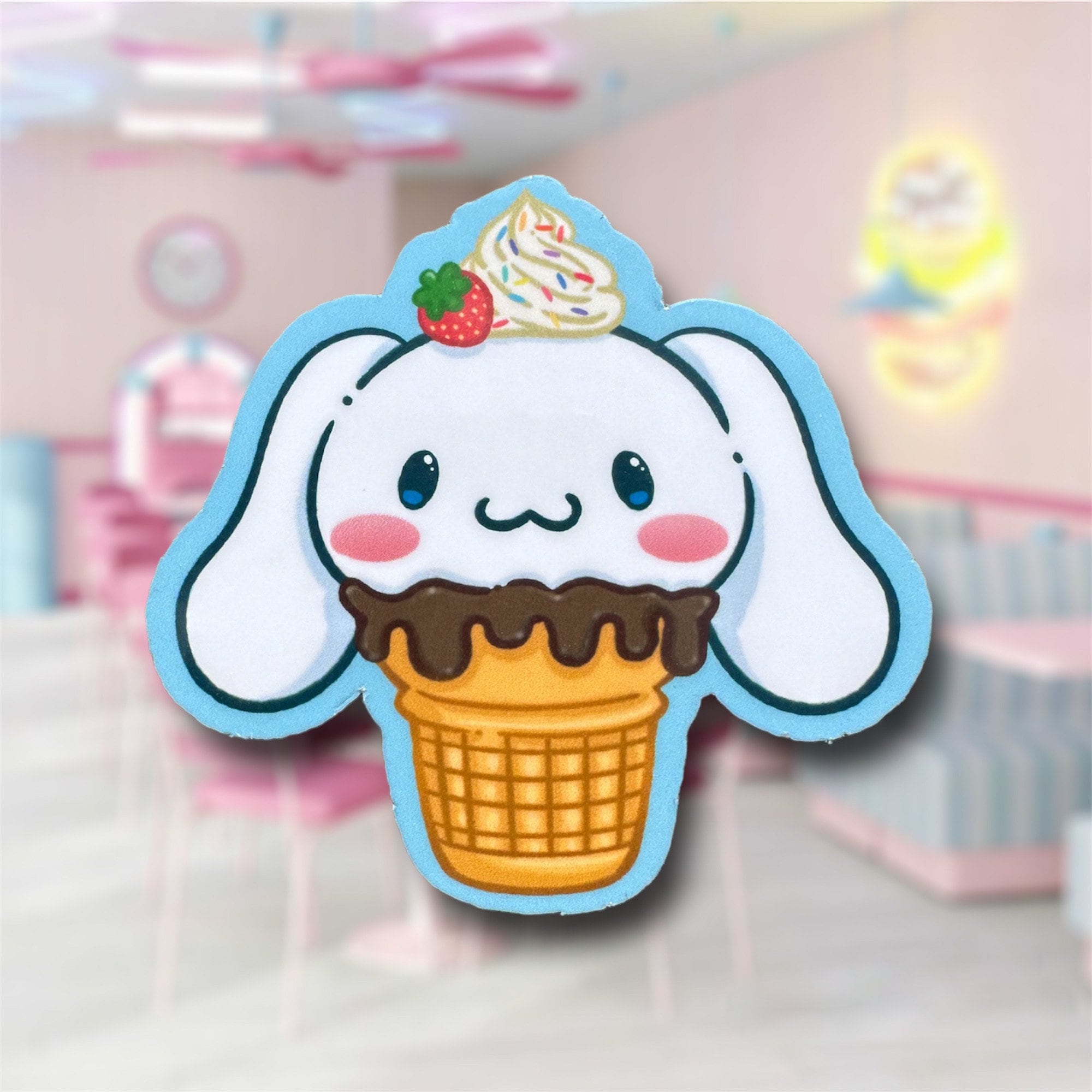 Cinna Dog Sticker, Cute Cinnamon Dog Sticker, Ice Cream Sticker, Cute ...