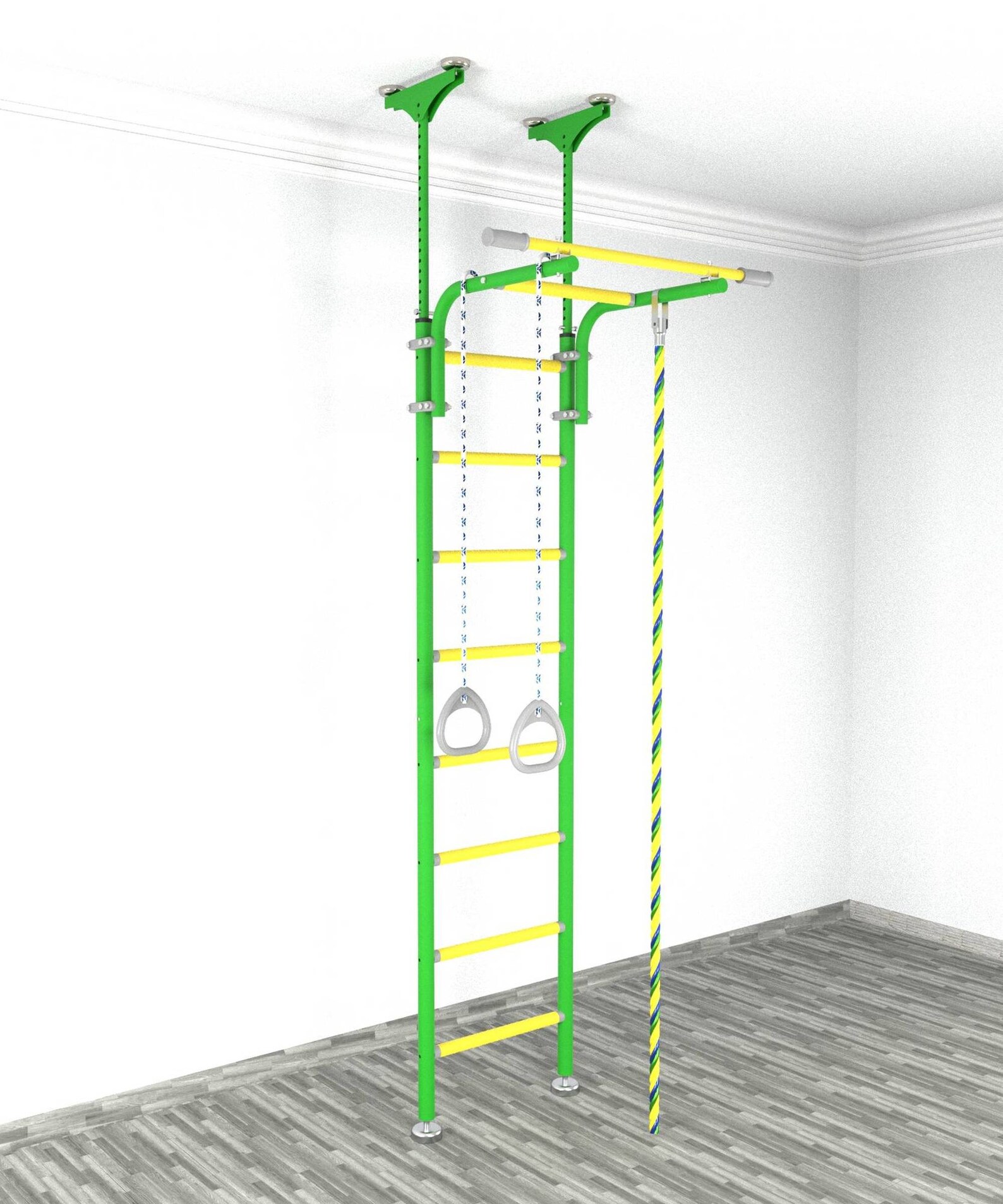 Kids Playground | Swedish Ladder | Climbing Wall | Stall Bars | Monkey ...