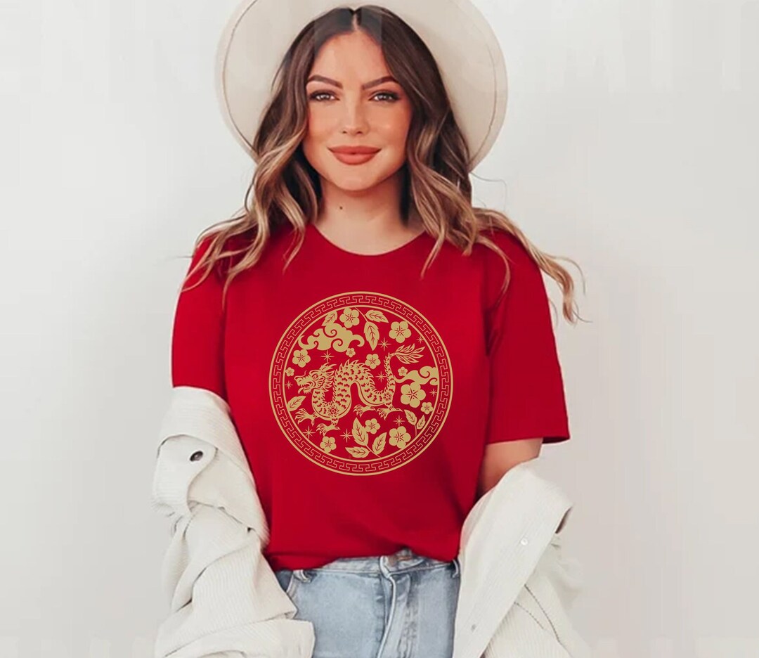 Chinese New Year 2024 Dragon Shirt, Year of the Dragon 2024 Tshirt, Lunar New Year Clothing ...