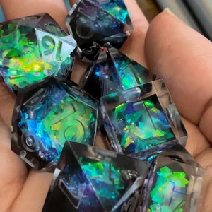 Crystal Caves Geode Dice Set - Etsy