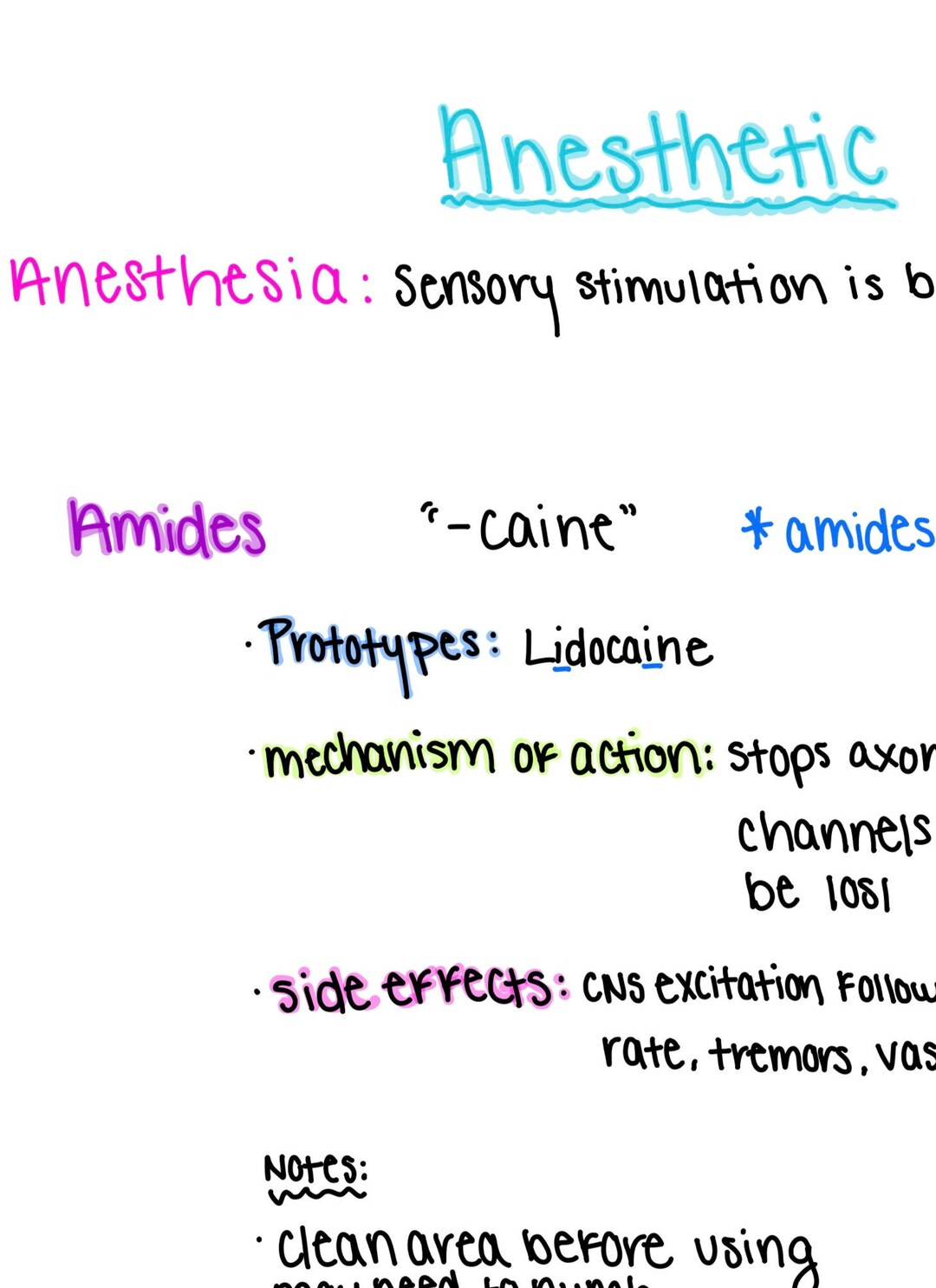 Anesthesia Nursing Pharmacology Cheat Sheet - Etsy