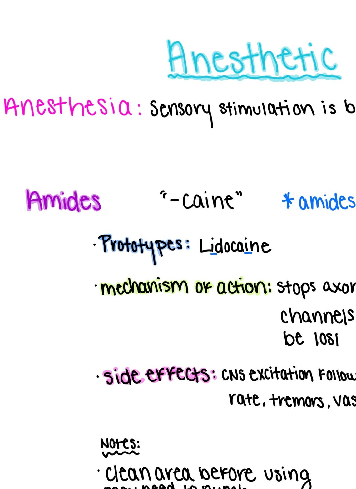 Anesthesia Nursing Pharmacology Cheat Sheet - Etsy