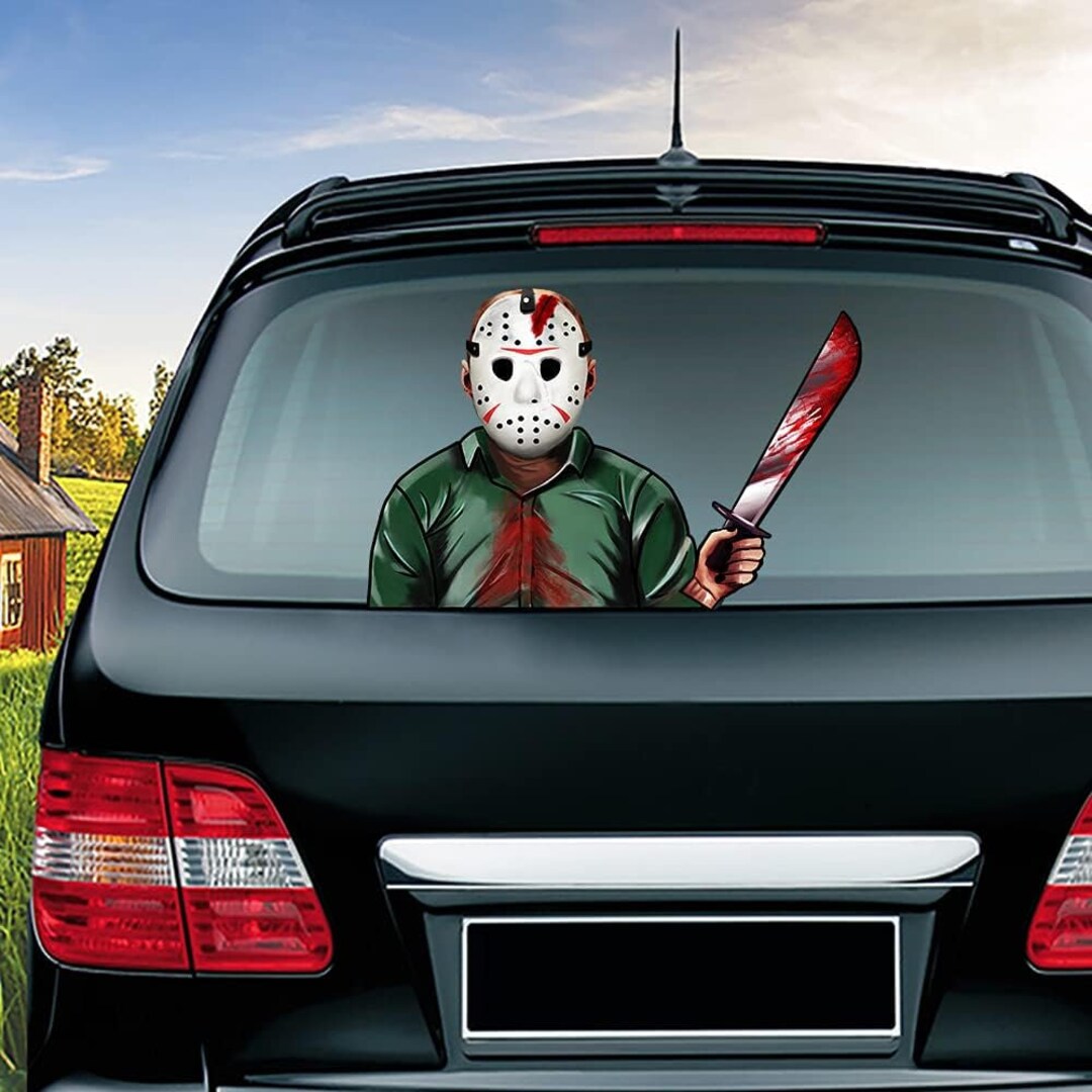 Funny Horror Wiper Jason Middle Finger Halloween Horror Scary - Etsy