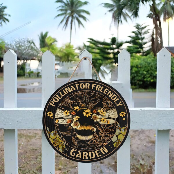 Pollinator Friendly Garden Sign - Etsy
