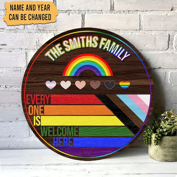 Wood Lgbt Wreath - Etsy