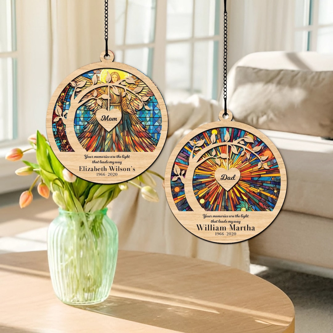 Personalized Family Memorial Suncatcher, Custom Missing Suncatcher ...