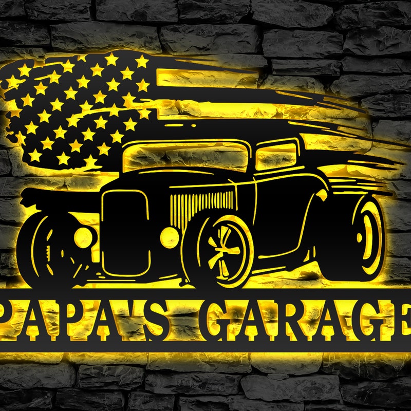 Neon Garage Hot Rod Sign - Etsy