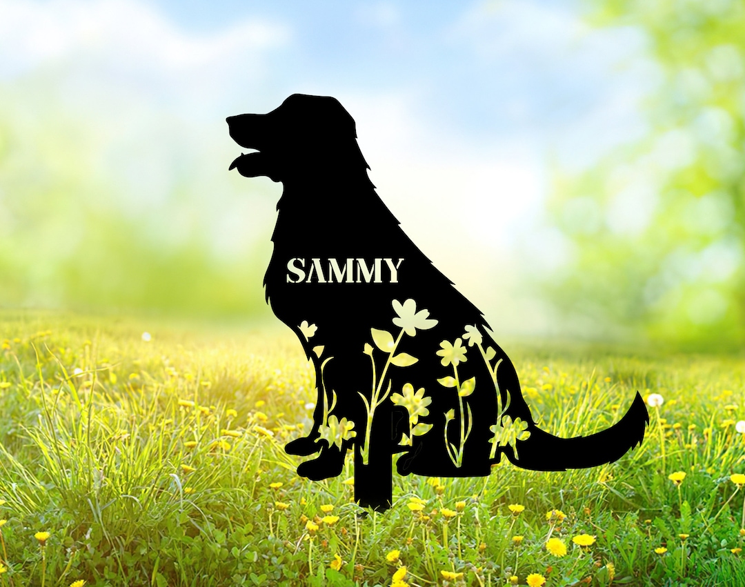 Personalized Dog Memorial Stake. Metal Stake. Dog Loss. Sympathy Sign ...