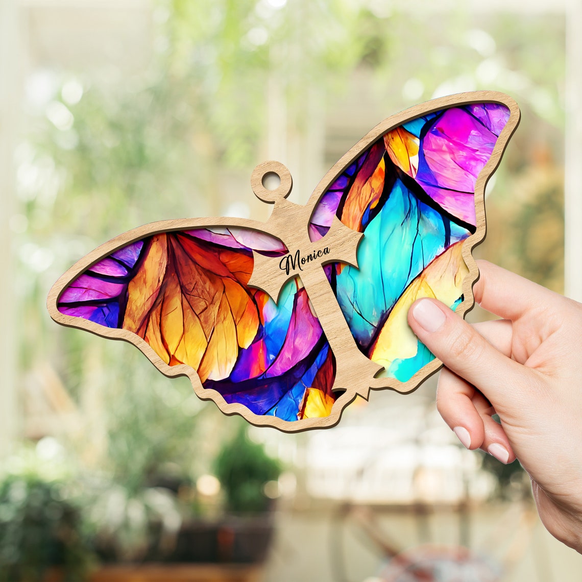 Sunflower Cross Butterfly Suncatcher, Loss of Loved One, Cross ...