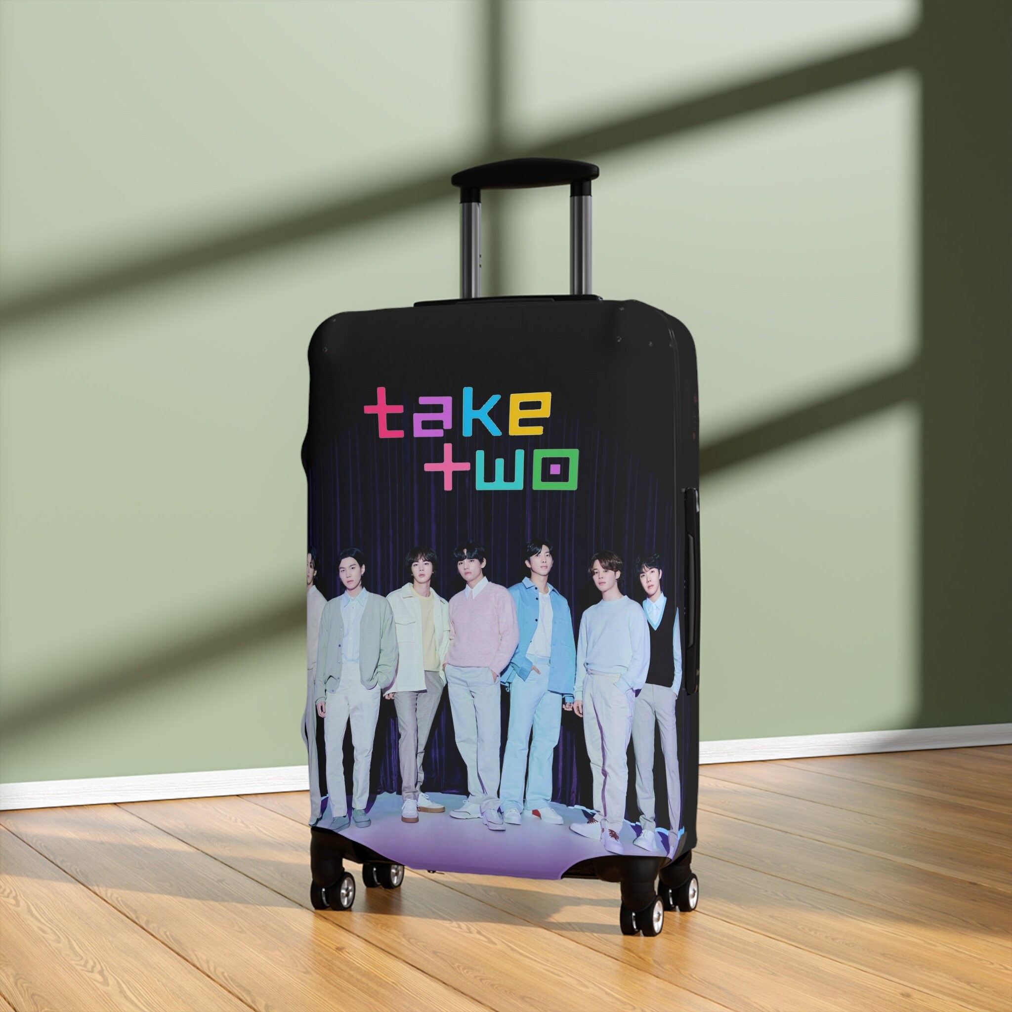 Bts Logo Luggage Cover, Bts Take Two, sold by Daniela Costa | SKU ...