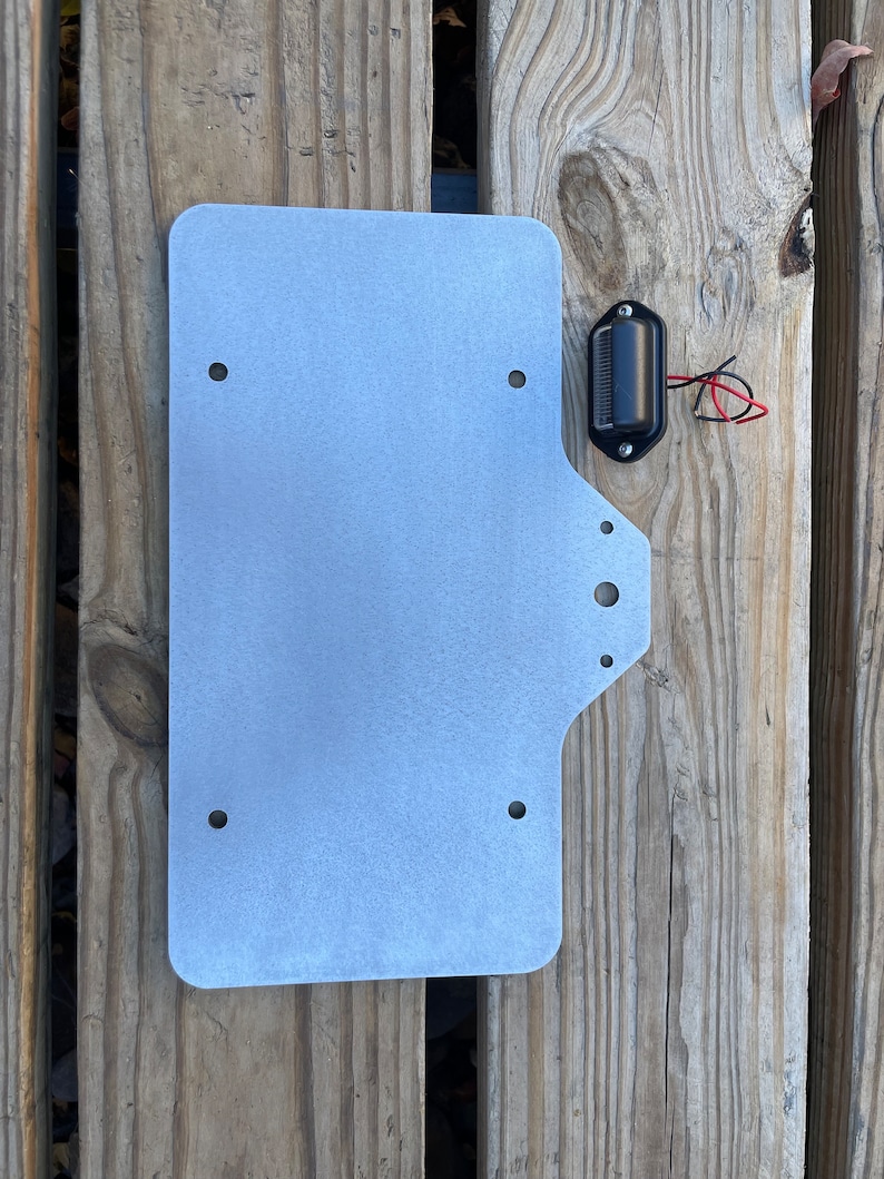 License Plate Holder Trailer Mount Bracket Flatbed RV Semi Bolt on ...