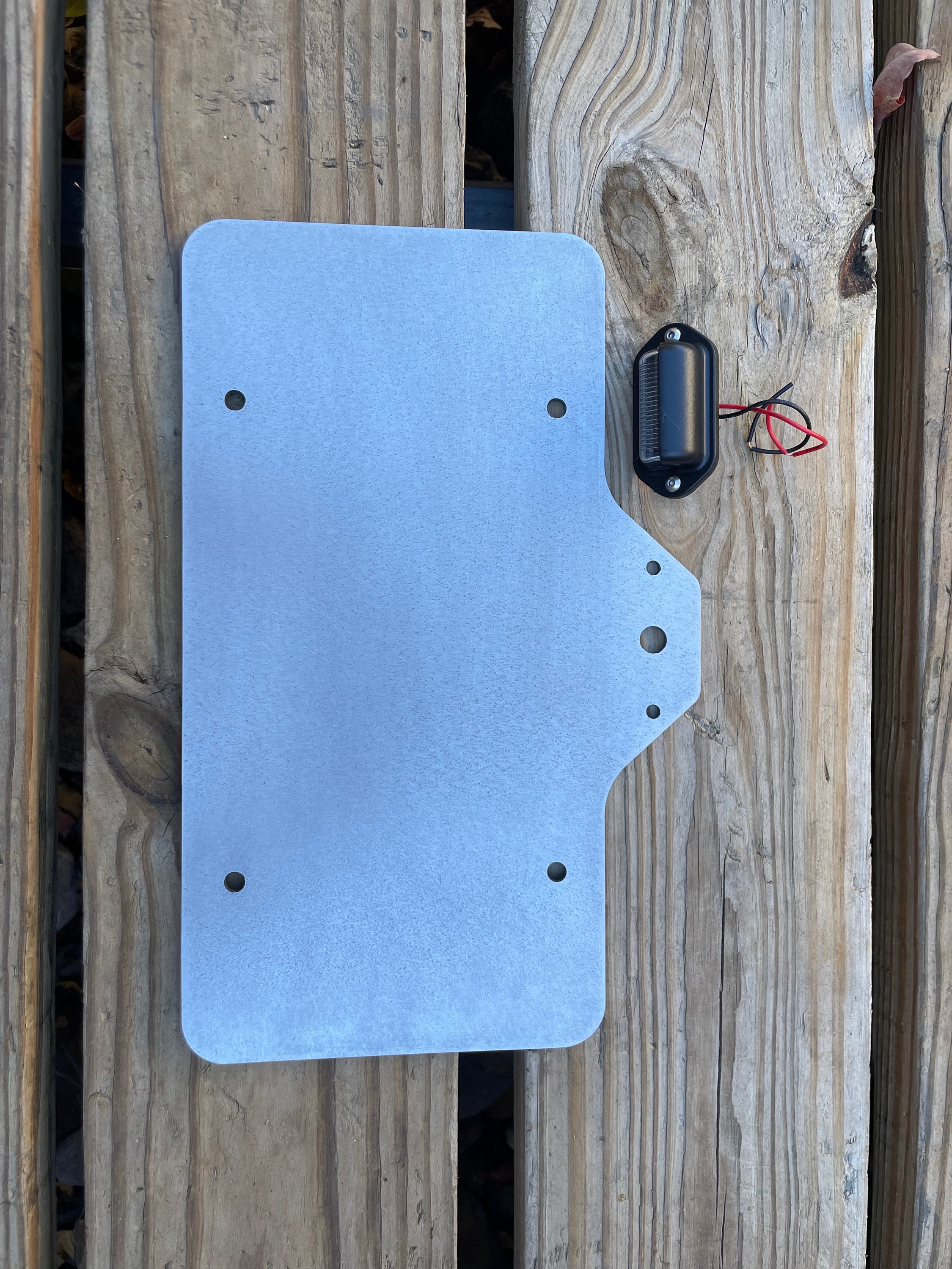 License Plate Holder Trailer Mount Bracket Flatbed RV Semi Bolt on ...