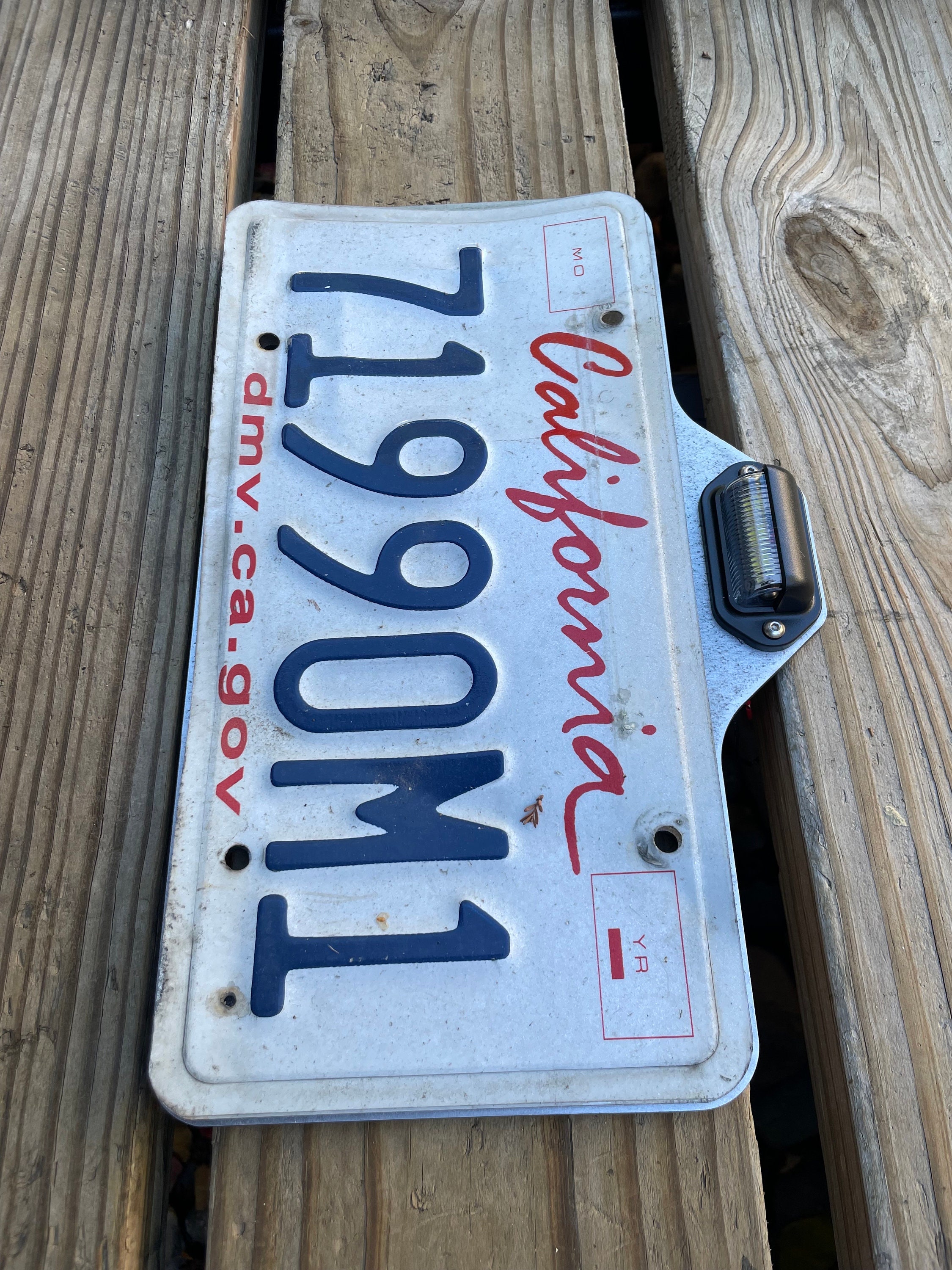 License Plate Holder Trailer Mount Bracket Flatbed RV Semi Bolt on ...