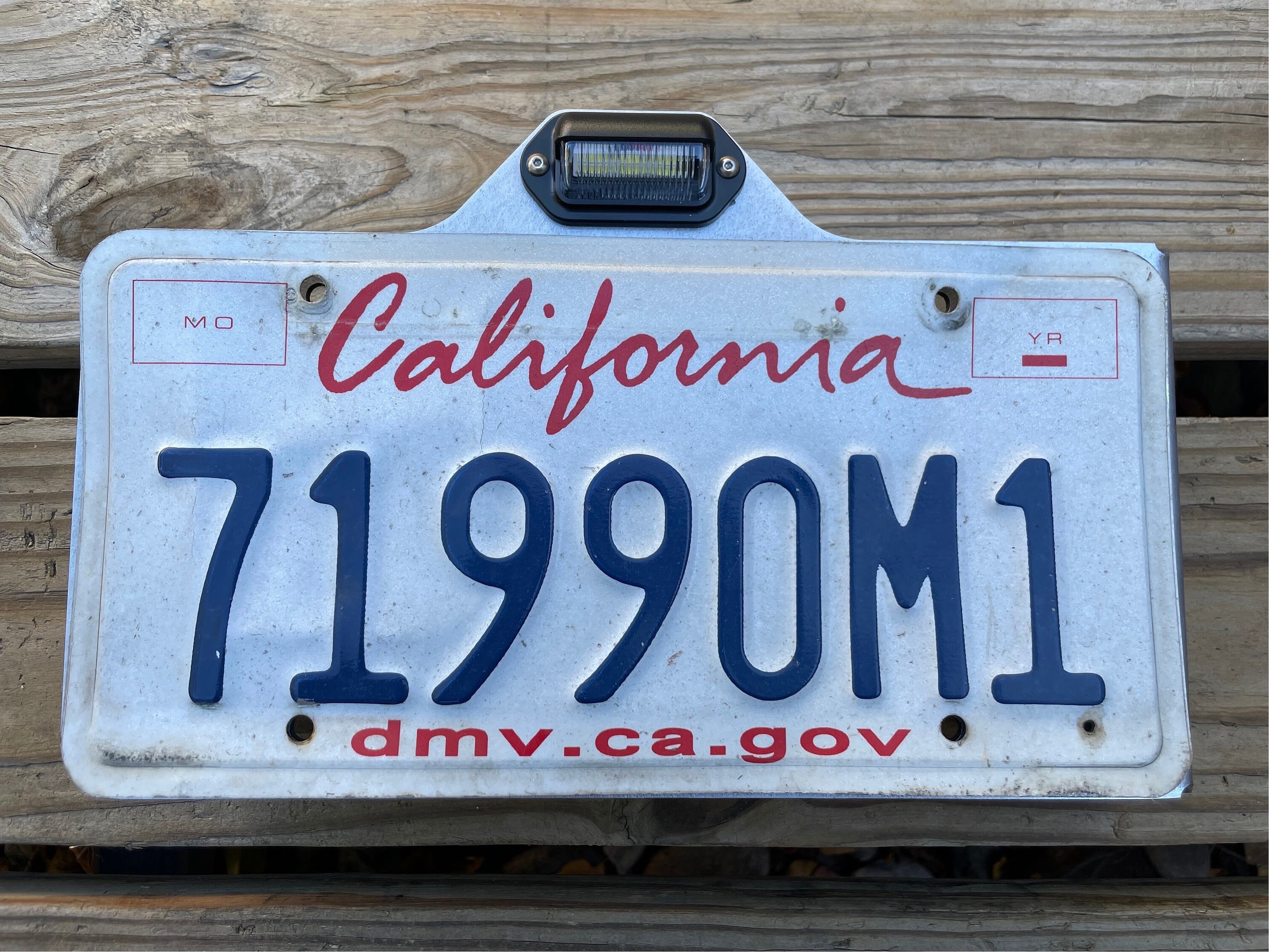 Side Mount License Plate Holder Trailer Bracket Flatbed RV Semi Camper ...