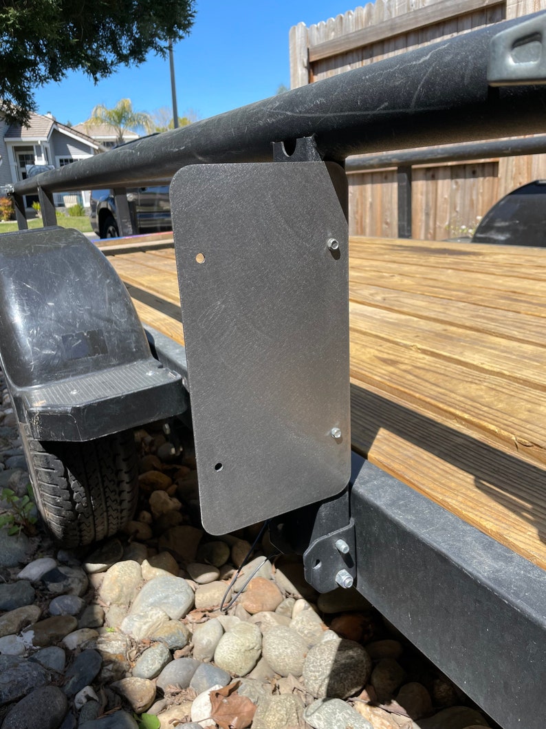 License Plate Holder Trailer Mount Bracket Flatbed RV Truck Bolt on ...