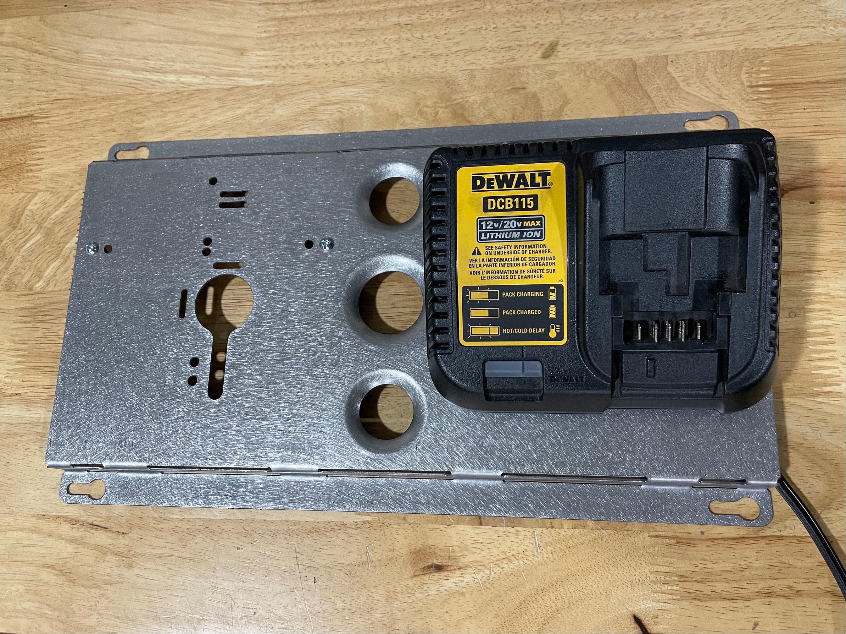Double Battery Charger Mount Dewalt 20v Milwaukee M18v M12v Quick ...