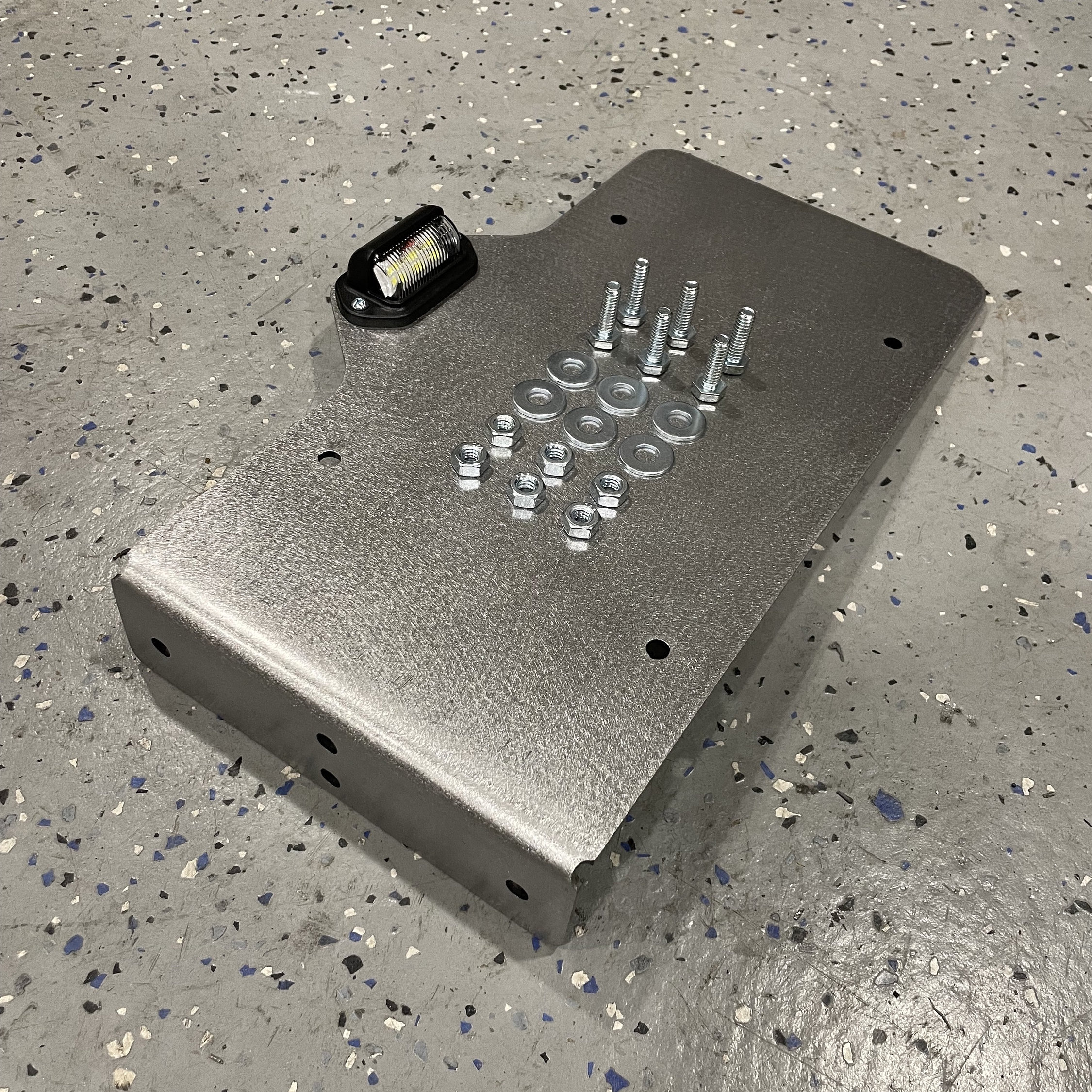 Side Mount License Plate Holder Trailer Bracket Flatbed RV Semi Camper ...