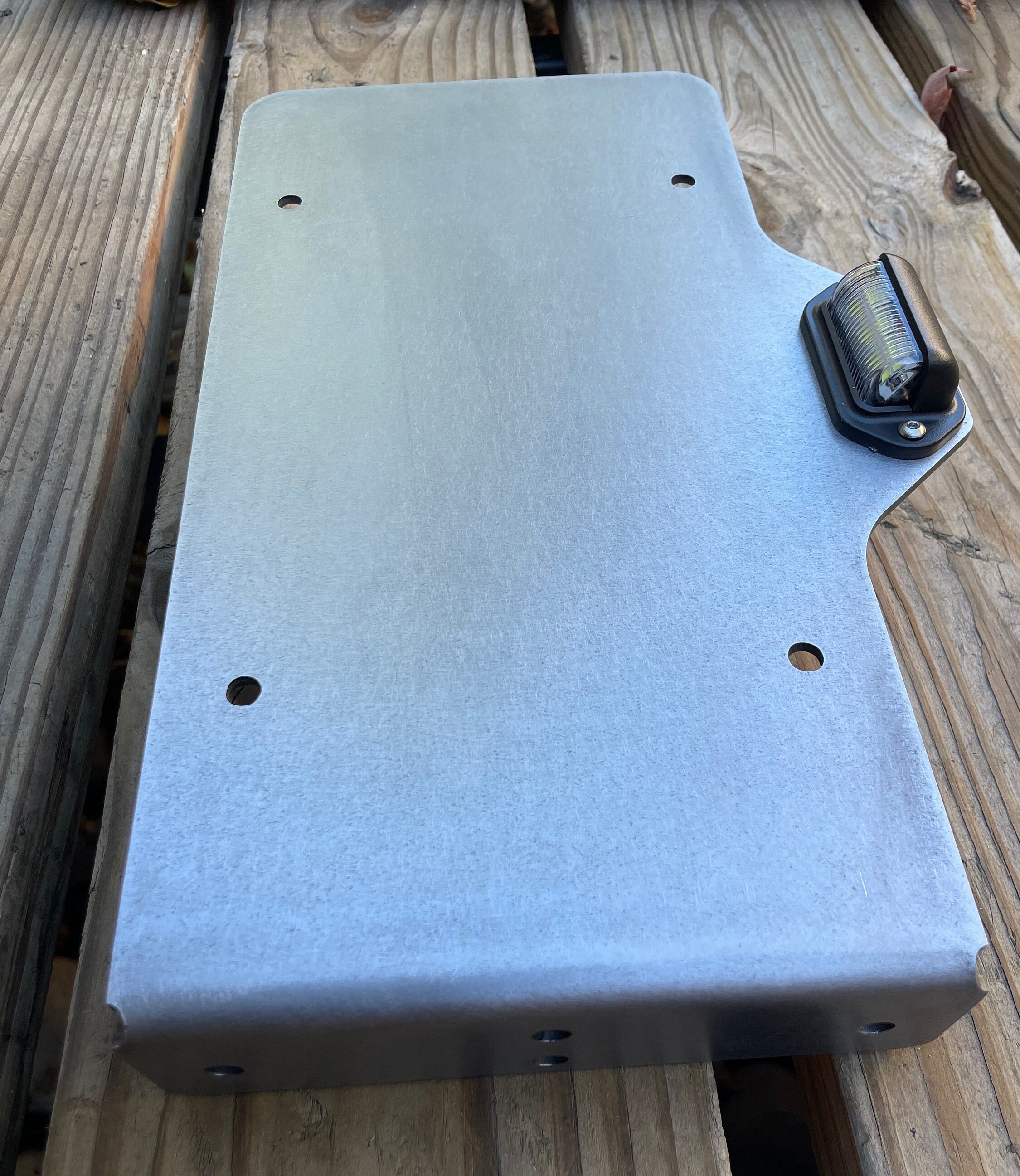 Side Mount License Plate Holder Trailer Bracket Flatbed RV Semi Camper ...