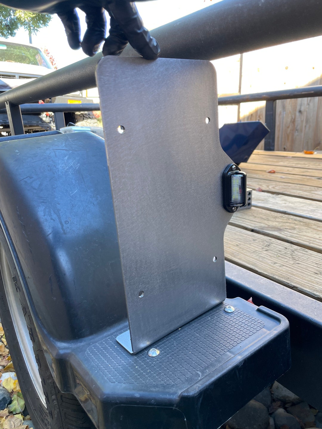 Side Mount License Plate Holder Trailer Bracket Flatbed RV - Etsy