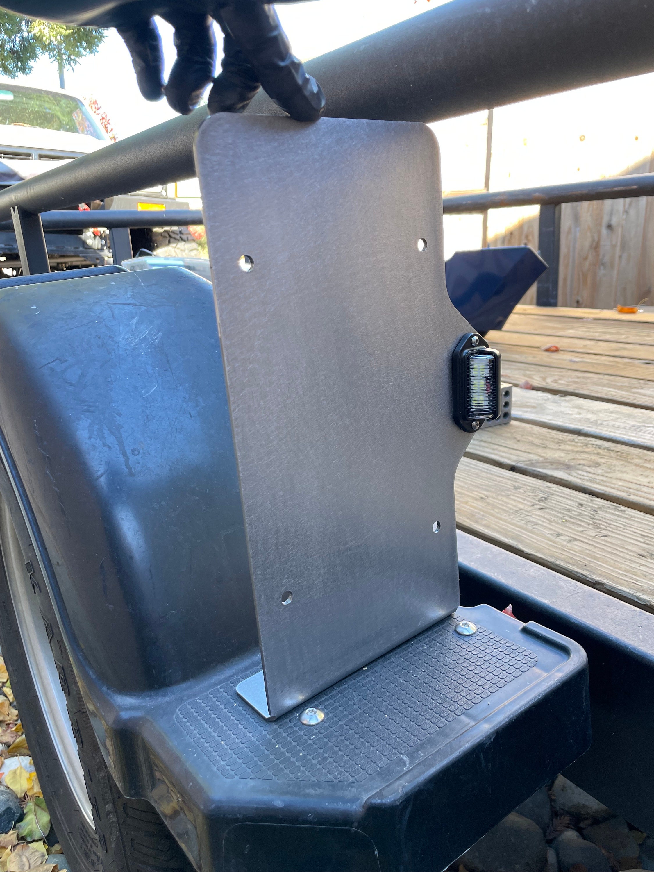 Side Mount License Plate Holder Trailer Bracket Flatbed RV Semi Camper ...