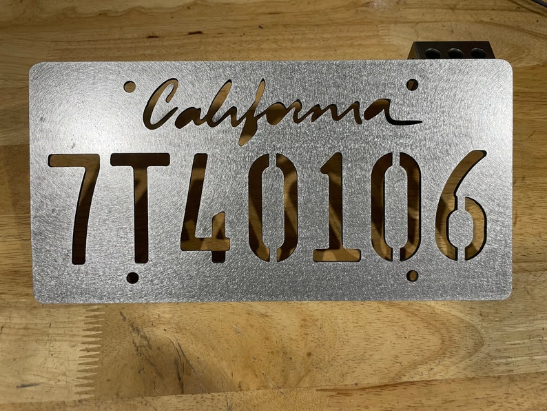 Personalized Front License Plate CNC Steel Overland Offroad Ready Heavy ...