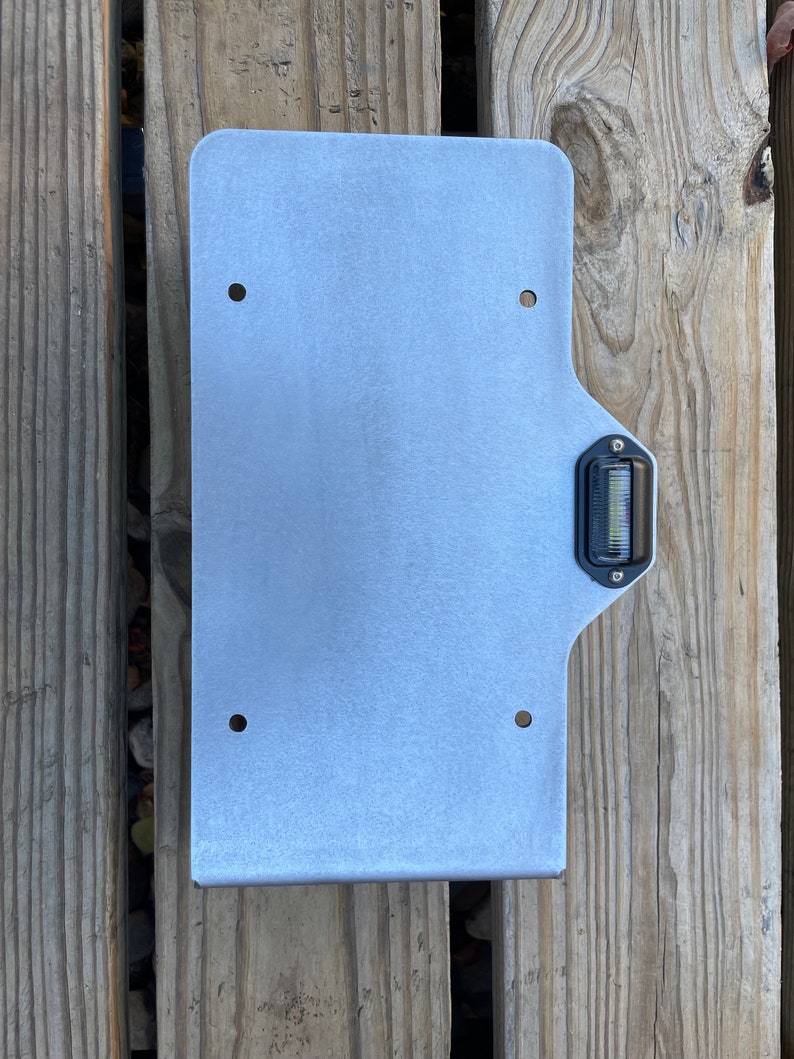 Side Mount License Plate Holder Trailer Bracket Flatbed RV Semi Camper ...