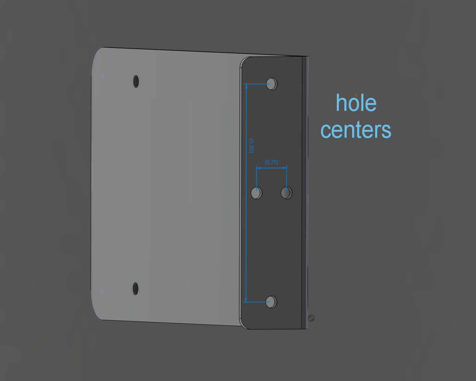 Side Mount License Plate Holder Trailer Flatbed RV Truck Semi Bolt on ...