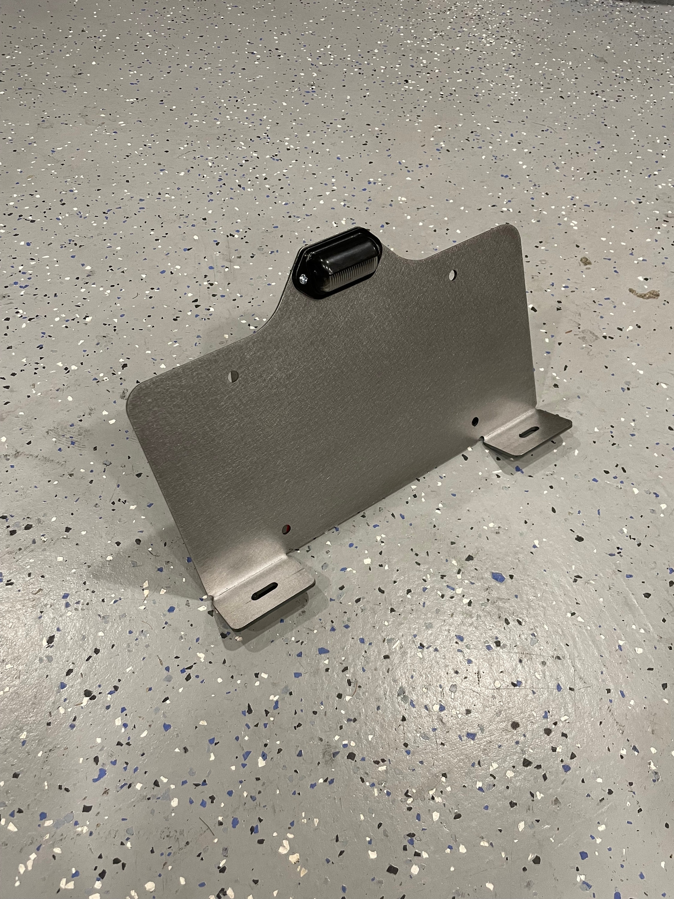 Bottom & Top Mount License Plate Holder Trailer Flatbed RV Bracket Bolt ...