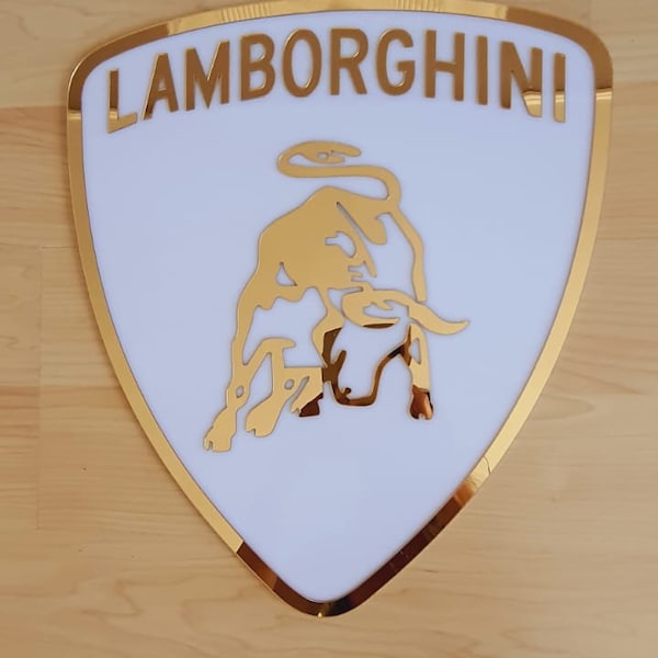 Lamborghini Logo Wall Art - Etsy
