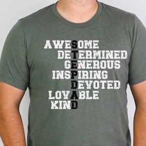 Personalized Stepdad Shirt, Custom Fathers Day Gift, Dad Attributes ...