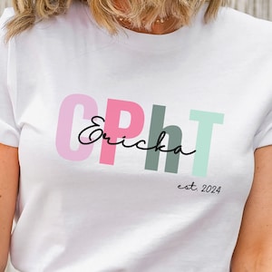 Personalized Cpht Shirt, Certified Pharmacy Technician Graduation Gift ...
