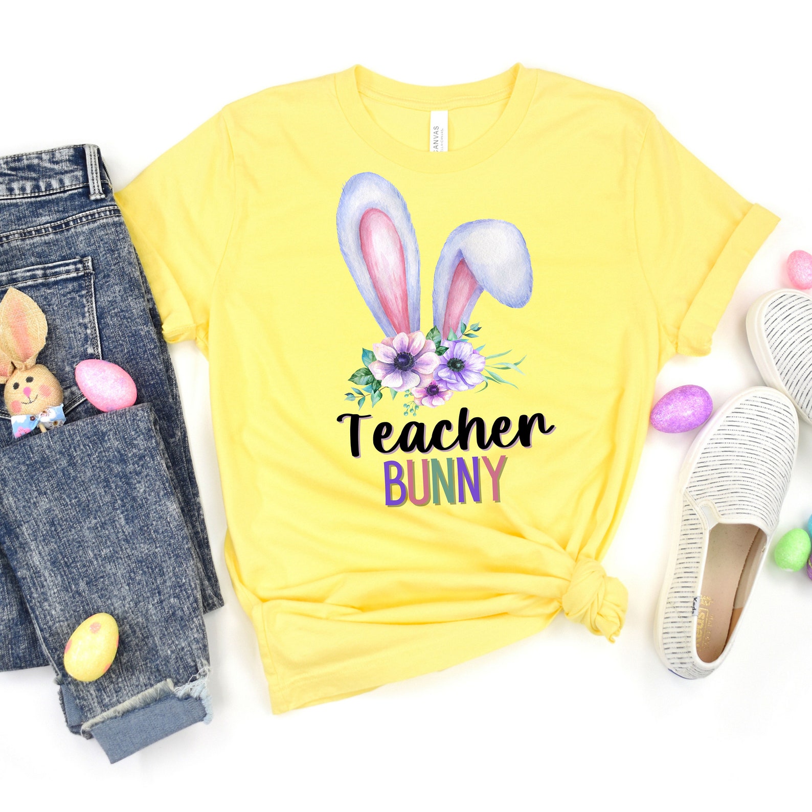 Personalized Teacher Easter Bunny Shirt 1st Grade Teacher - Etsy