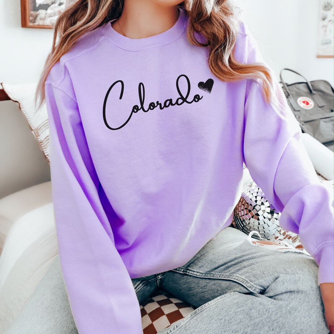 Custom Colorado Sweatshirt Colorado Love Sweater Hiking Crewneck ...